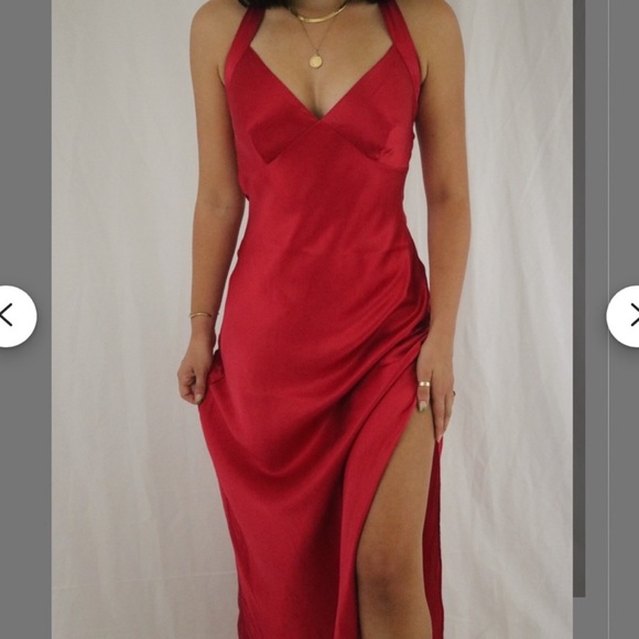 Victoria's Secret | Dresses | Vintage Red Victorias Secret Silk Dress ...